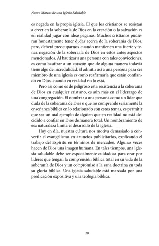 9 marcas de una iglesia saludable | PDF