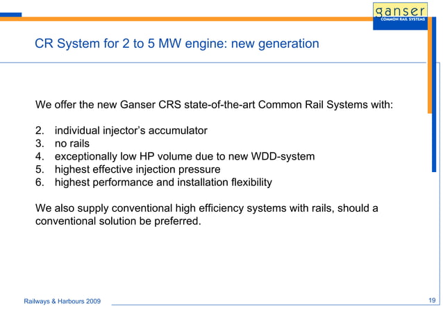 Common Rail System for retrofit and new off-road engines | PPT | Rail ...