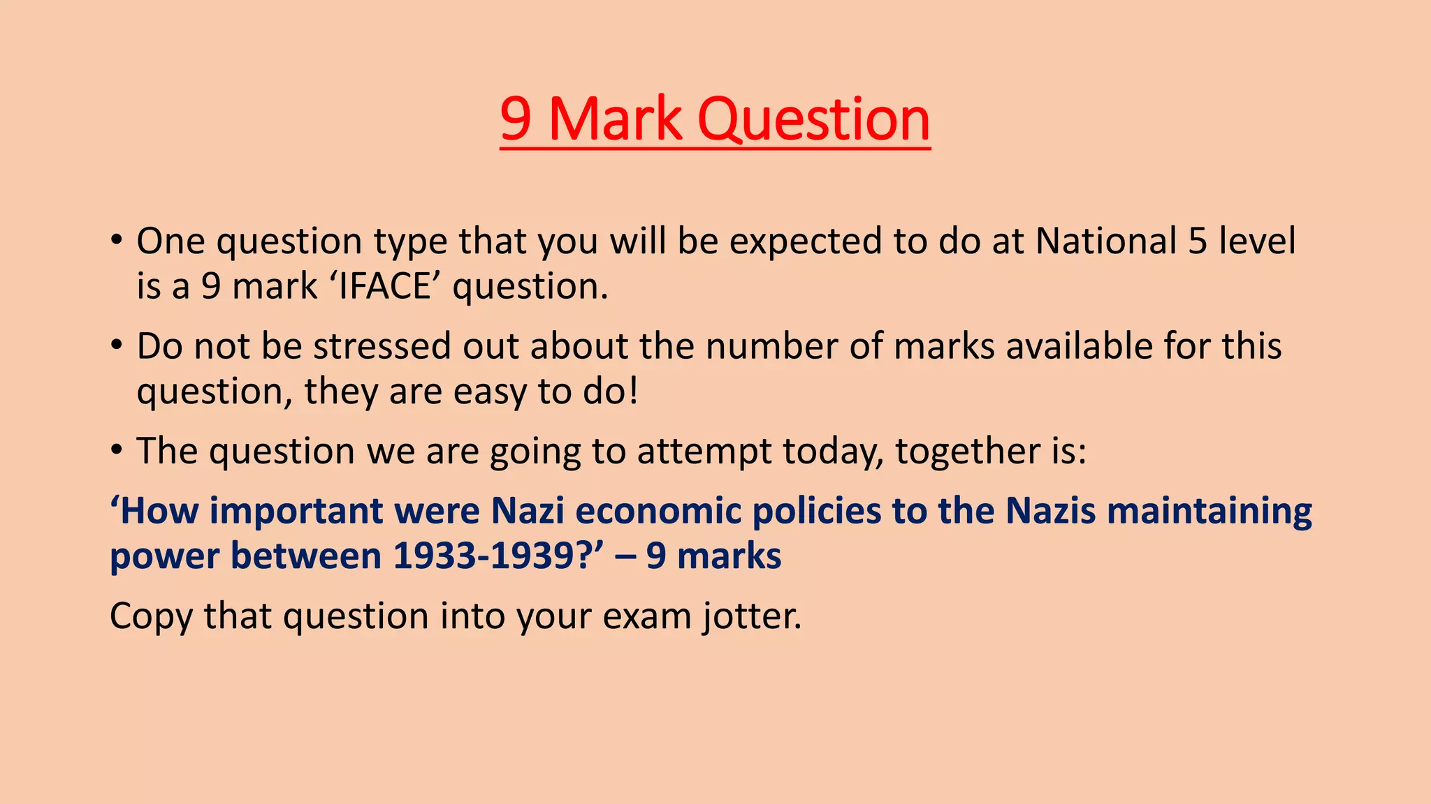 9 mark questions | PPTX