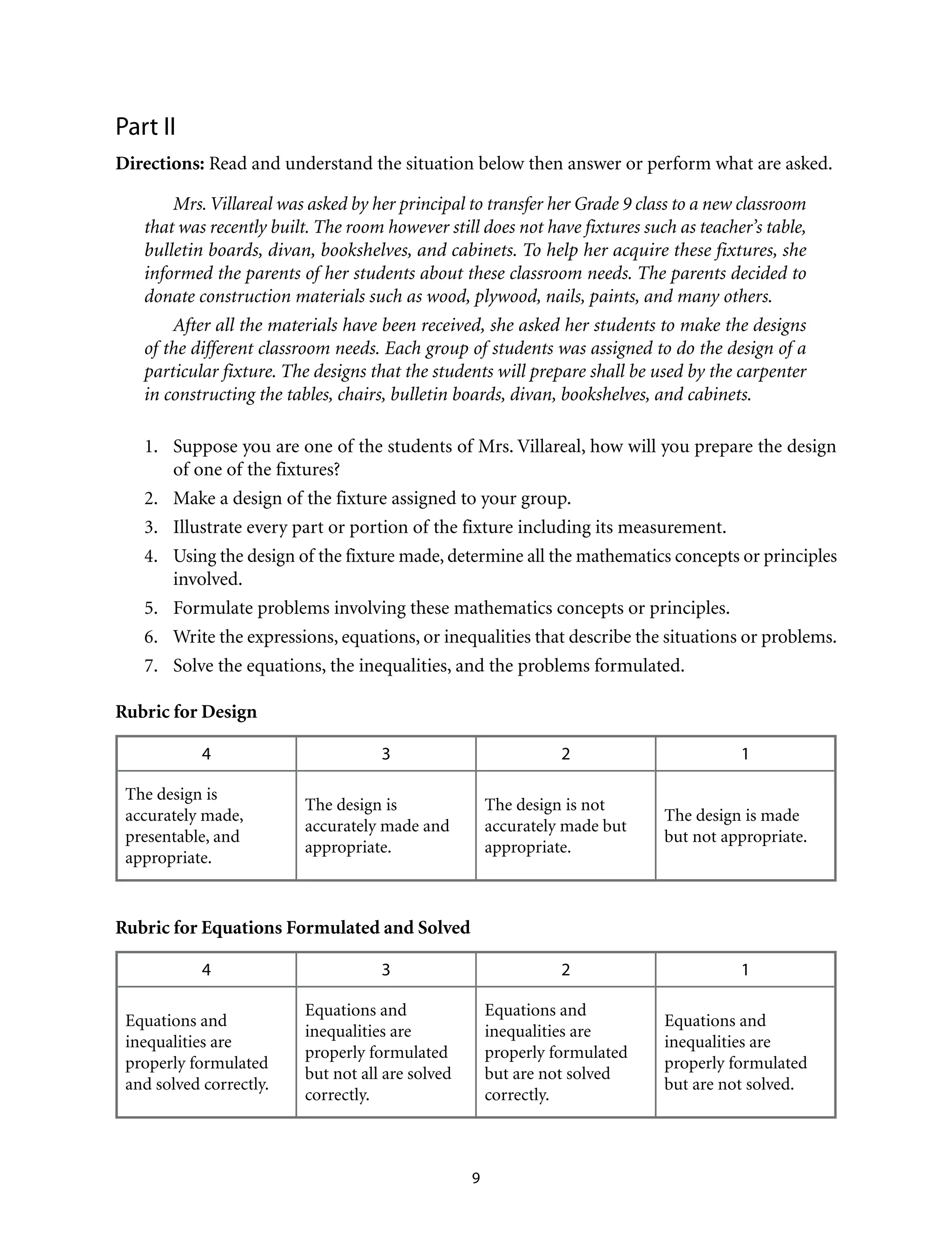 Grade 9: Mathematics Unit 1 Quadratic Equations and Inequalities. | PDF