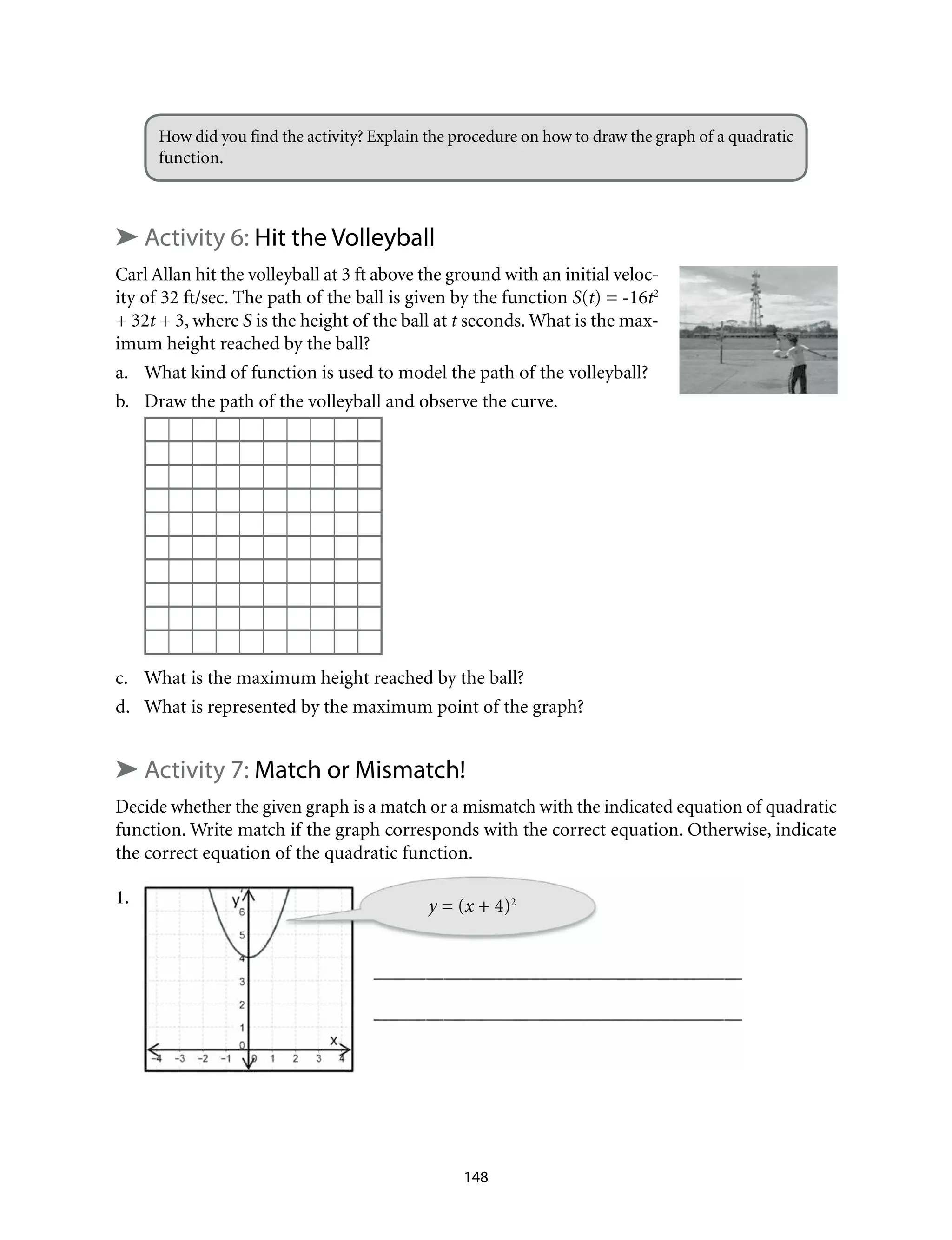 Grade 9: Mathematics Unit 2 Quadratic Functions. | PDF | Publishing ...