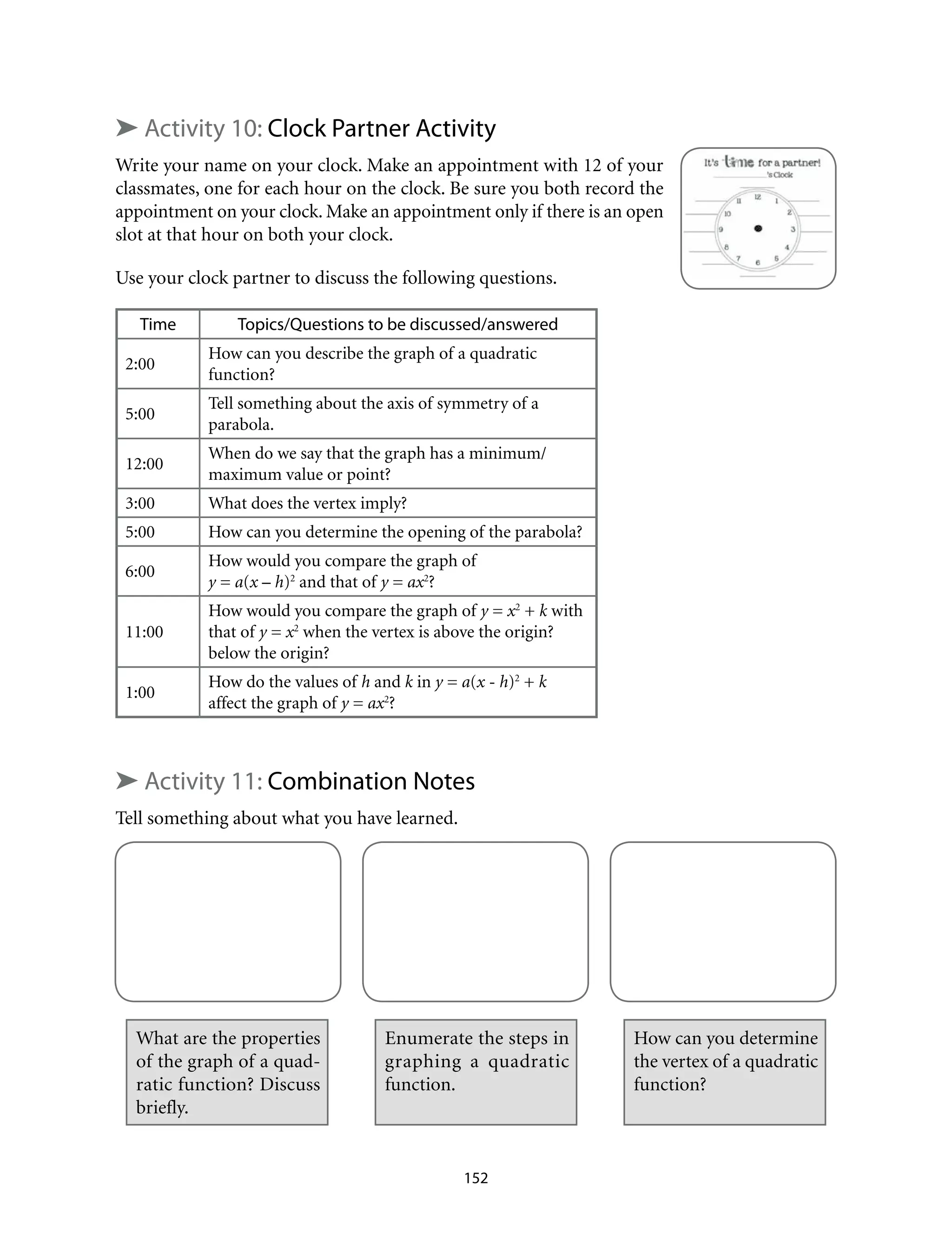Grade 9: Mathematics Unit 2 Quadratic Functions. | PDF