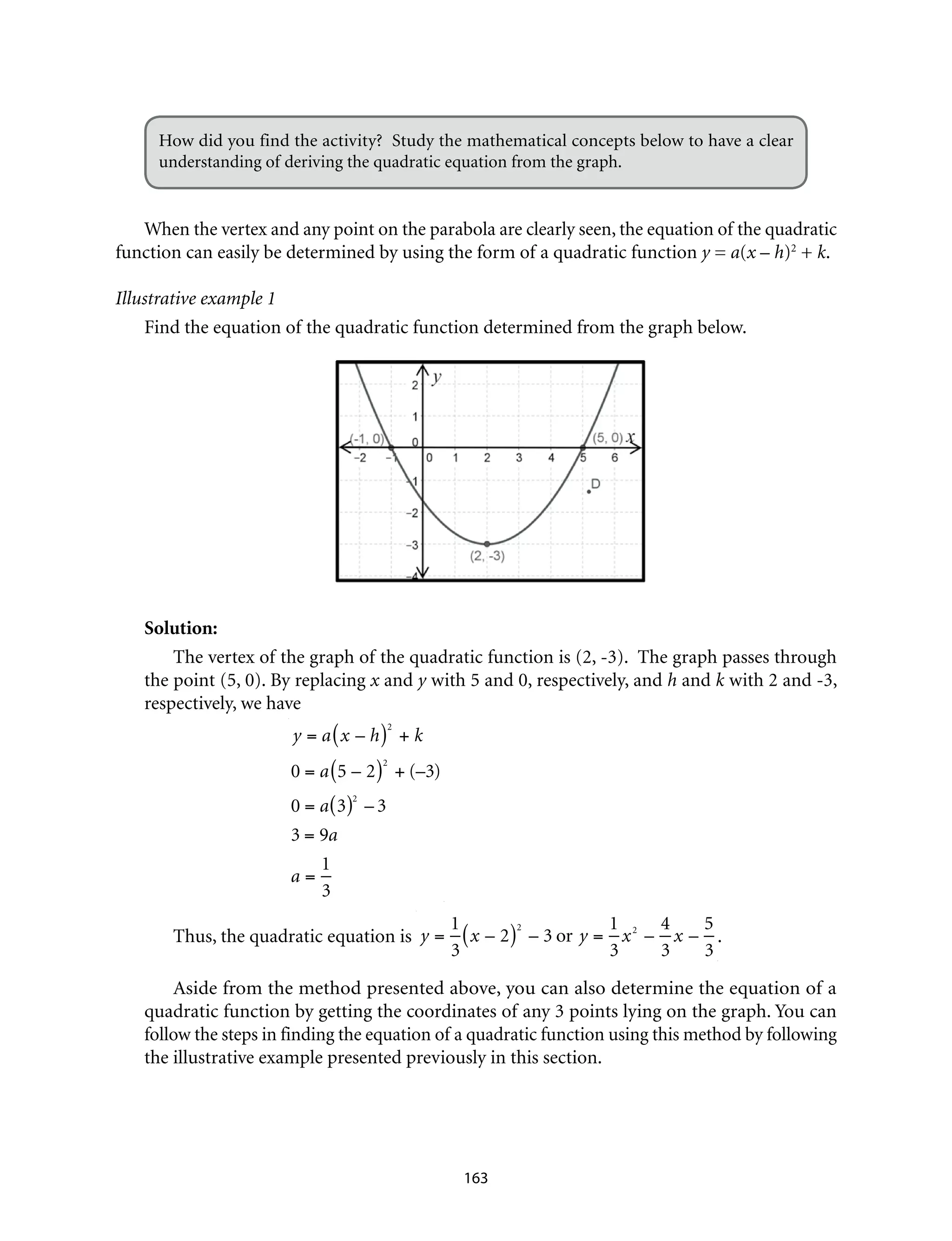 Grade 9: Mathematics Unit 2 Quadratic Functions. | PDF | Publishing ...