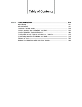 Grade 9: Mathematics Unit 2 Quadratic Functions. | PDF