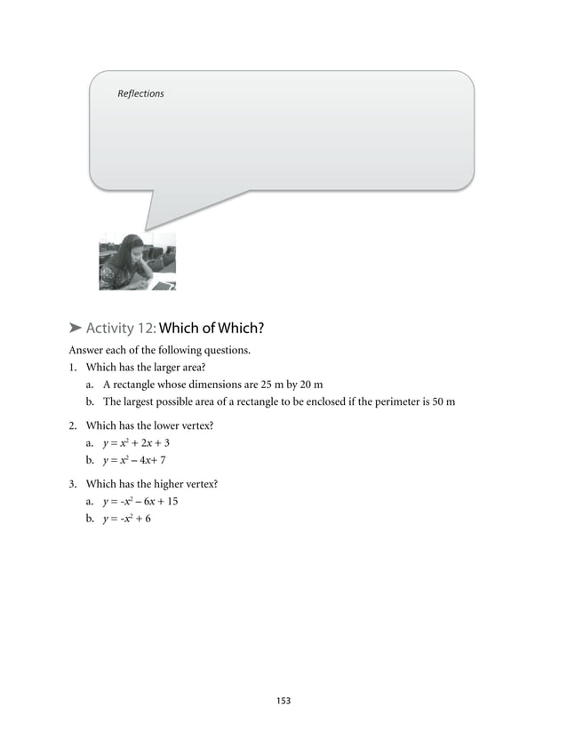 Grade 9: Mathematics Unit 2 Quadratic Functions. | PDF | Publishing ...