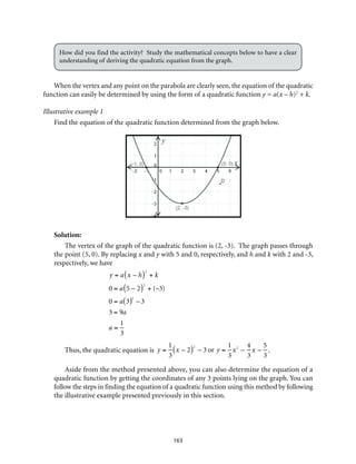 Grade 9: Mathematics Unit 2 Quadratic Functions. | PDF