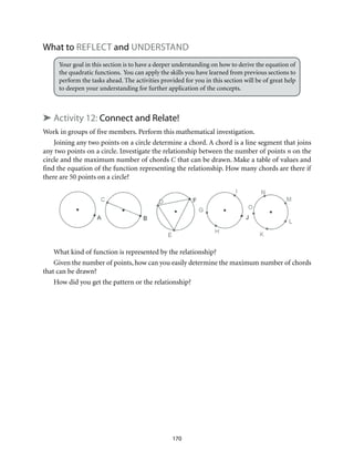 Grade 9: Mathematics Unit 2 Quadratic Functions. | PDF