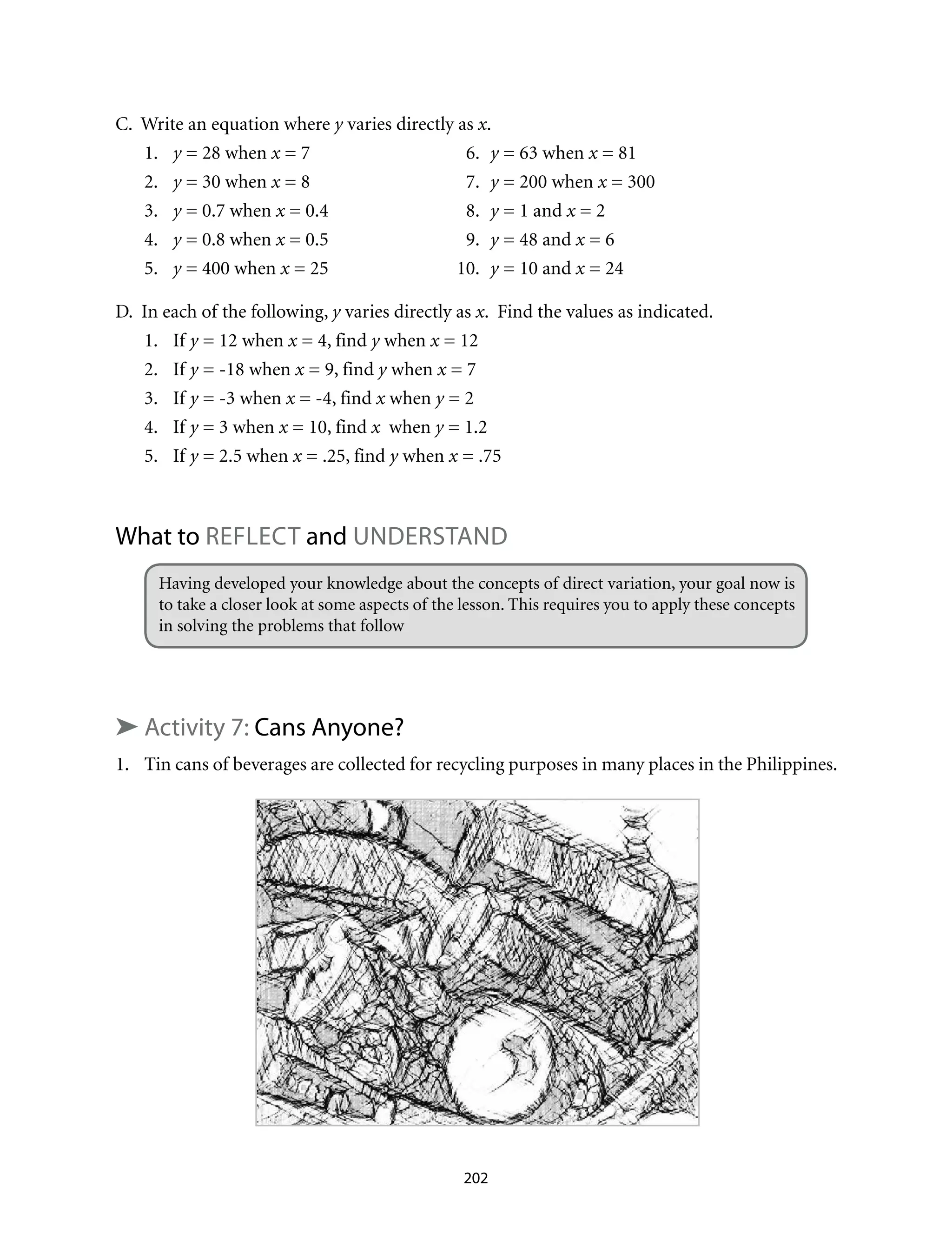 Grade 9: Mathematics Unit 3 Variation | PDF