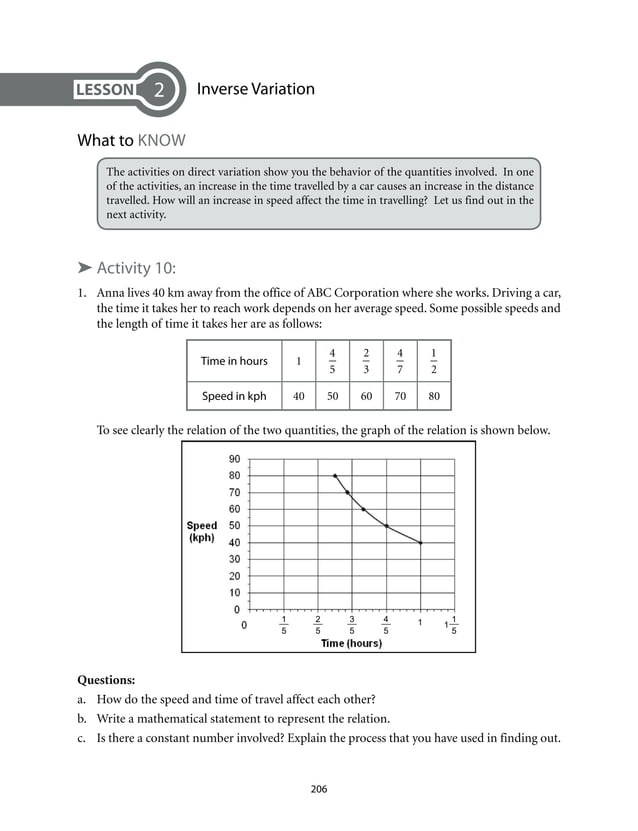 Grade 9: Mathematics Unit 3 Variation | PDF | Educational Assessment ...