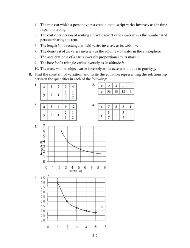 Grade 9: Mathematics Unit 3 Variation | PDF | Educational Assessment ...