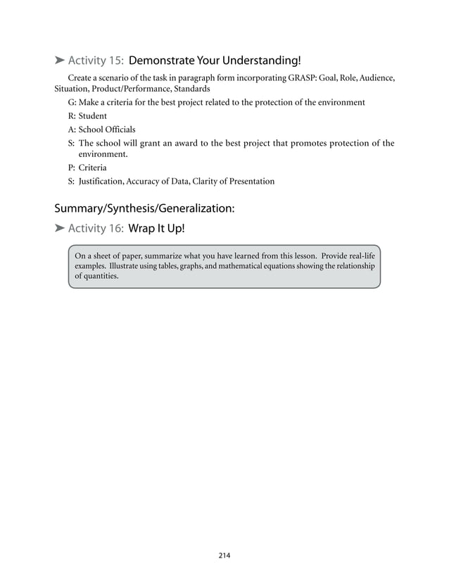 Grade 9: Mathematics Unit 3 Variation | PDF | Educational Assessment ...