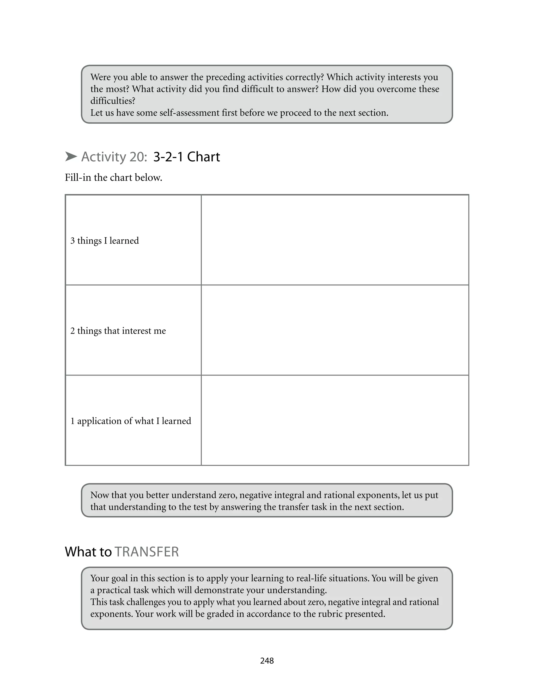 Grade 9: Mathematics Unit 4Zero Exponents, Negative Integral Exponents ...