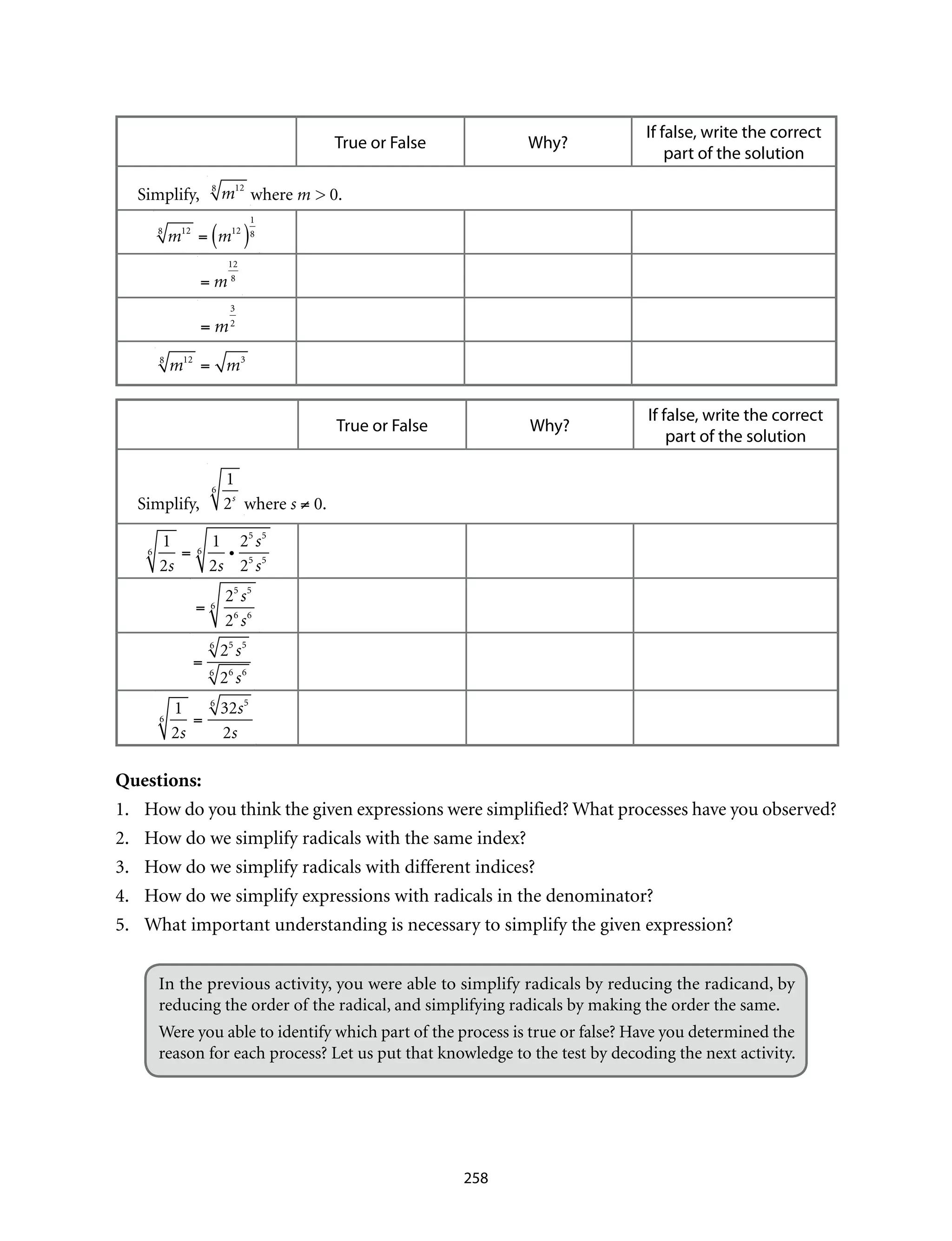 Grade 9: Mathematics Unit 4Zero Exponents, Negative Integral Exponents ...
