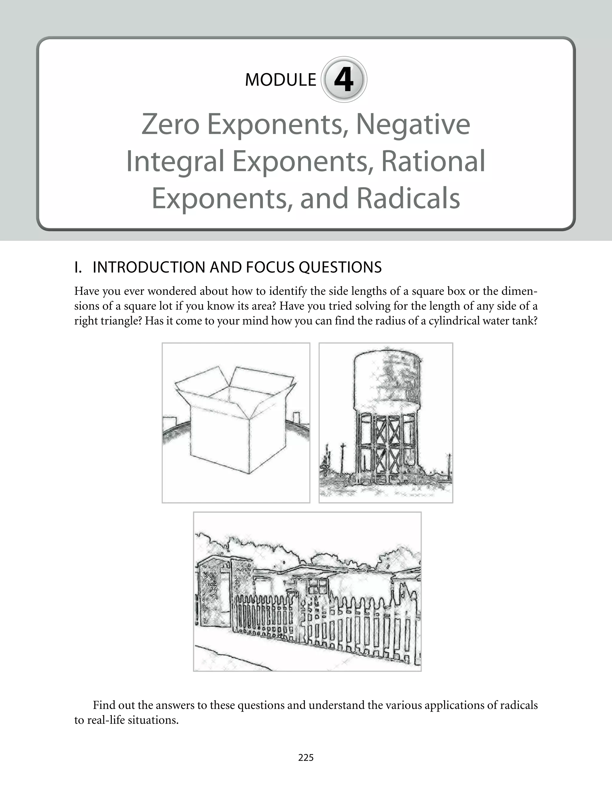 Grade 9: Mathematics Unit 4Zero Exponents, Negative Integral Exponents ...