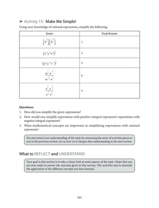 Grade 9: Mathematics Unit 4Zero Exponents, Negative Integral Exponents ...