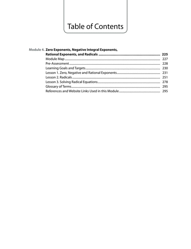 Grade 9: Mathematics Unit 4Zero Exponents, Negative Integral Exponents ...