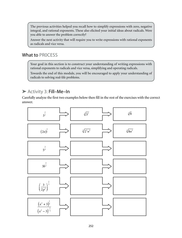 Grade 9: Mathematics Unit 4Zero Exponents, Negative Integral Exponents ...