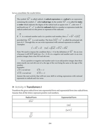 Grade 9: Mathematics Unit 4Zero Exponents, Negative Integral Exponents ...