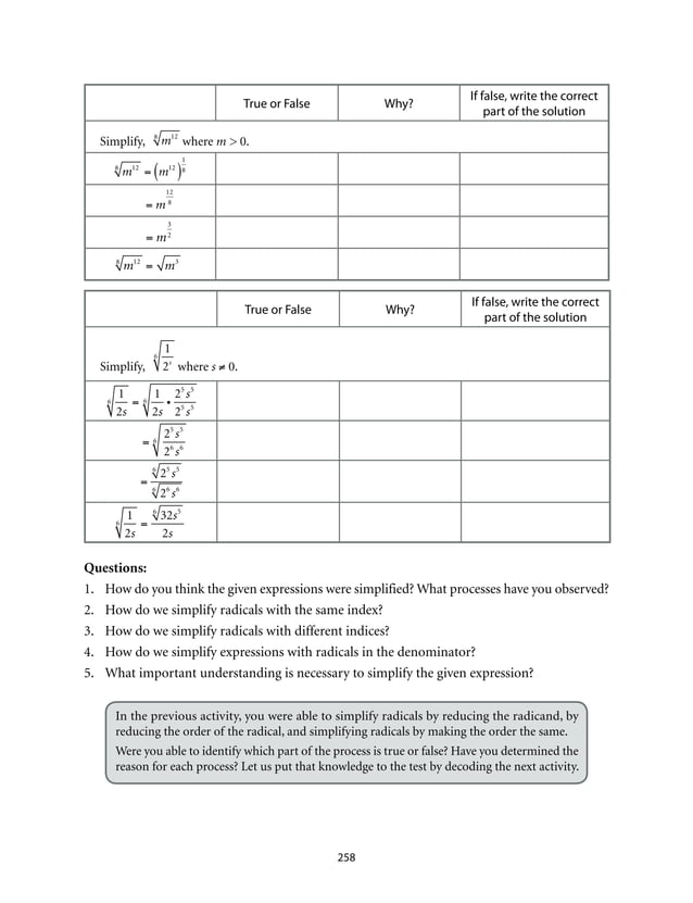 Grade 9: Mathematics Unit 4Zero Exponents, Negative Integral Exponents ...