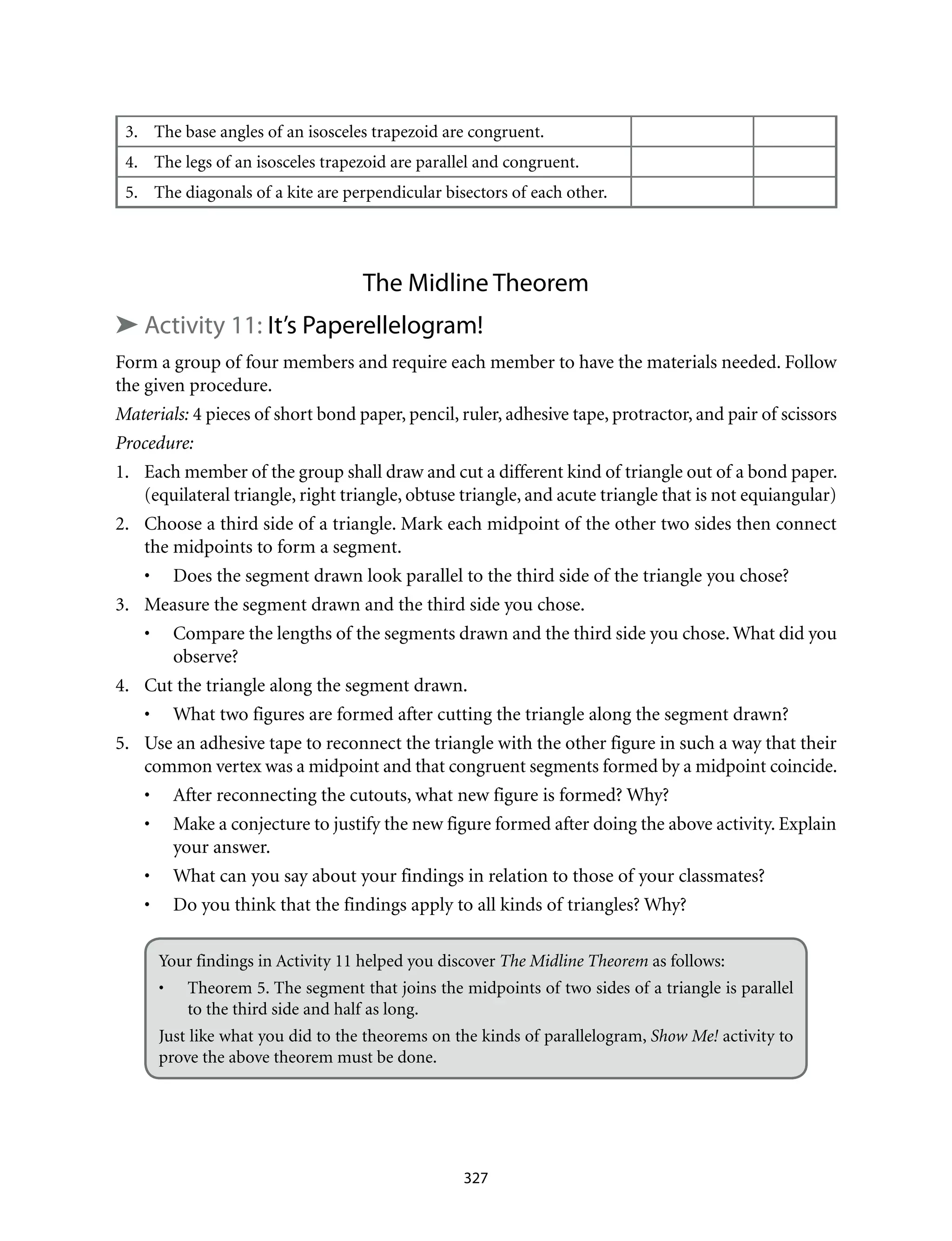 Grade 9 Mathematics Module 5 Quadrilaterals (LM) | PDF