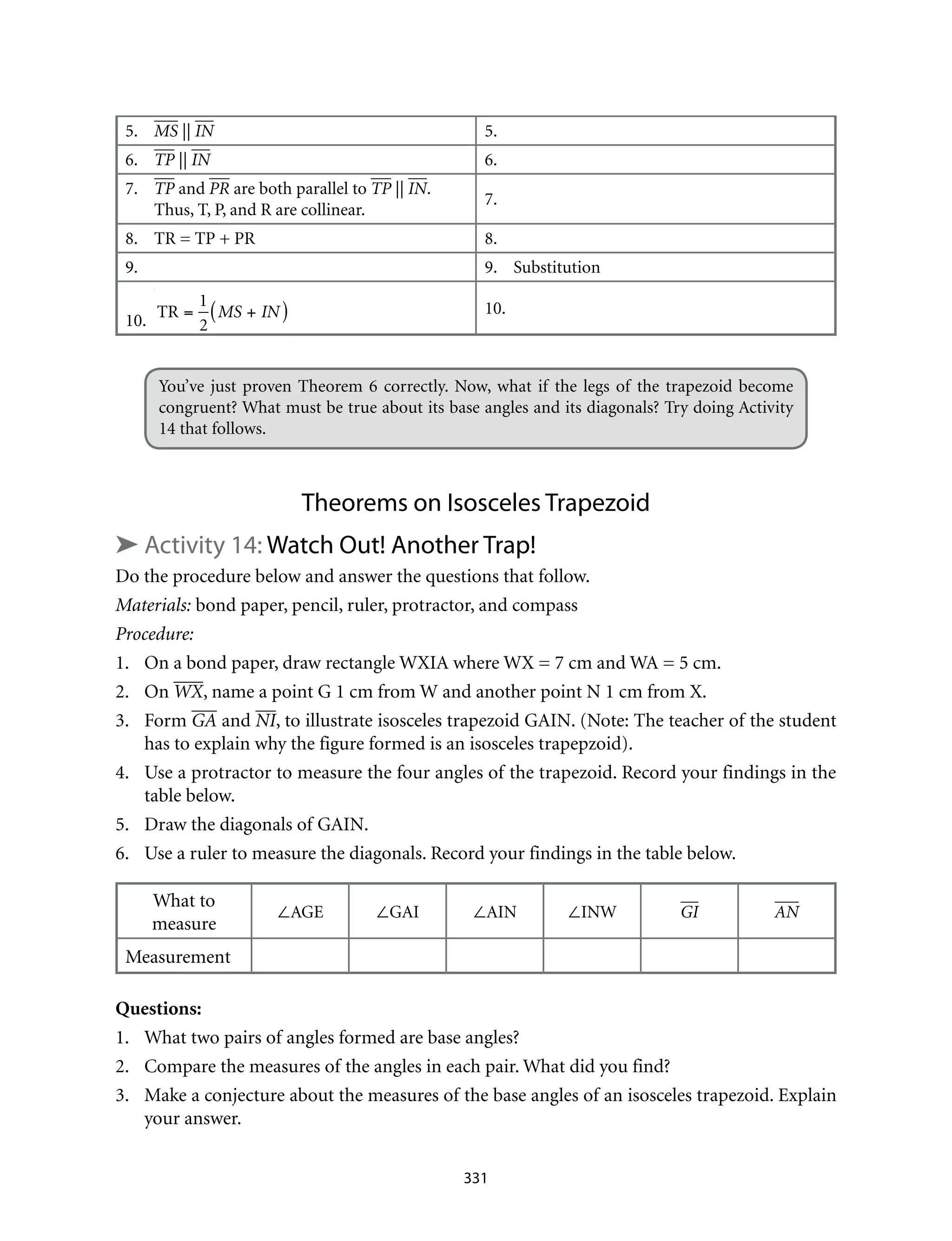 Grade 9 Mathematics Module 5 Quadrilaterals (LM) | PDF