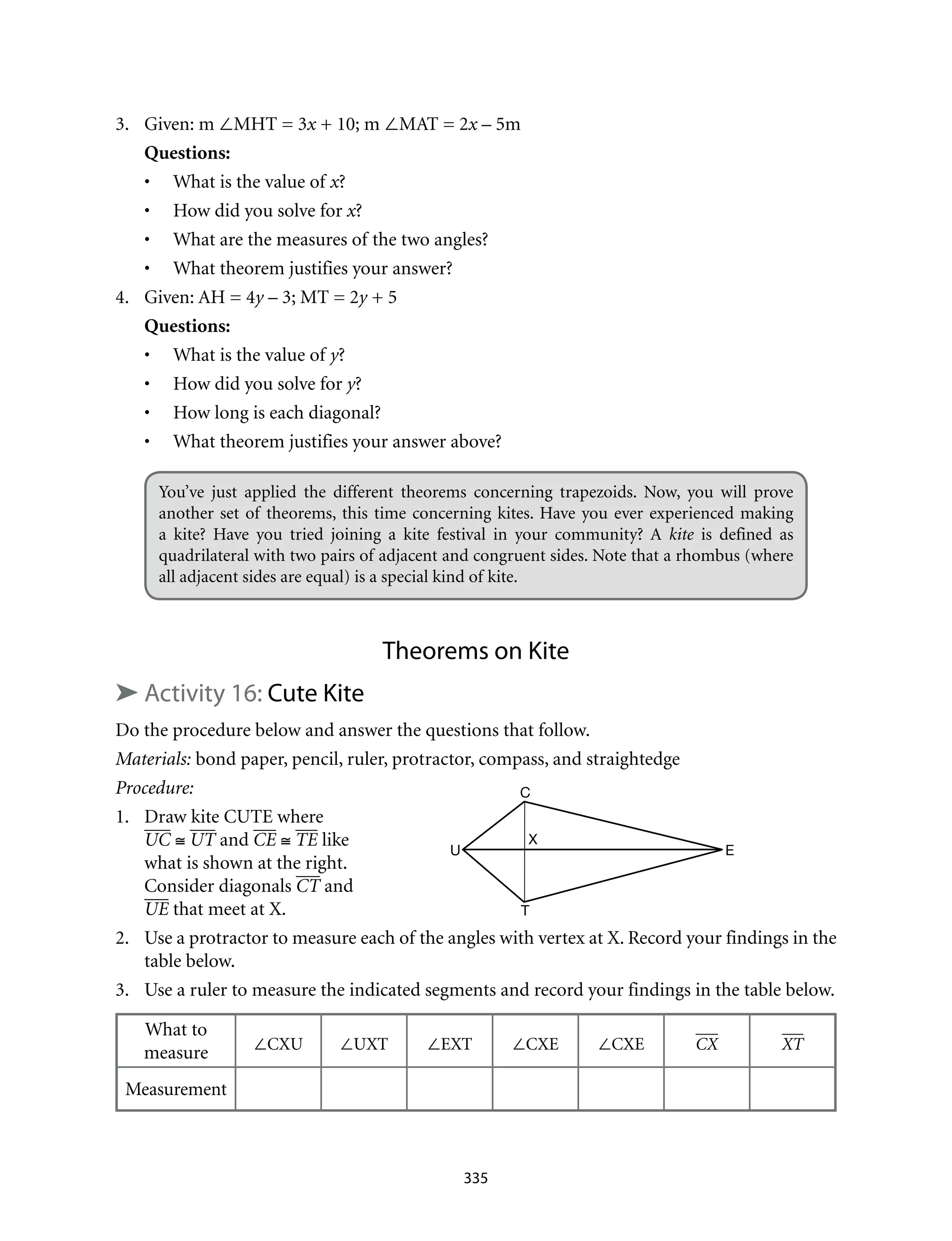 Grade 9 Mathematics Module 5 Quadrilaterals (LM) | PDF