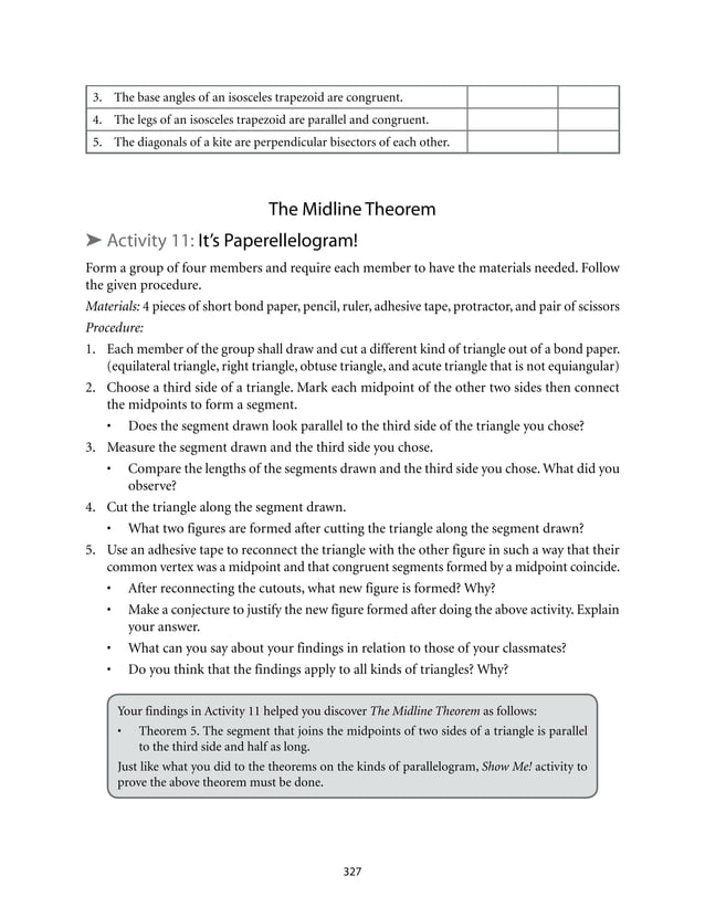 Grade 9 Mathematics Module 5 Quadrilaterals (LM) | PDF | Educational ...