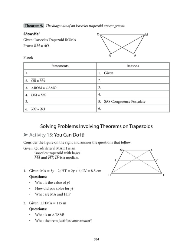 Grade 9 Mathematics Module 5 Quadrilaterals (LM) | PDF | Educational ...