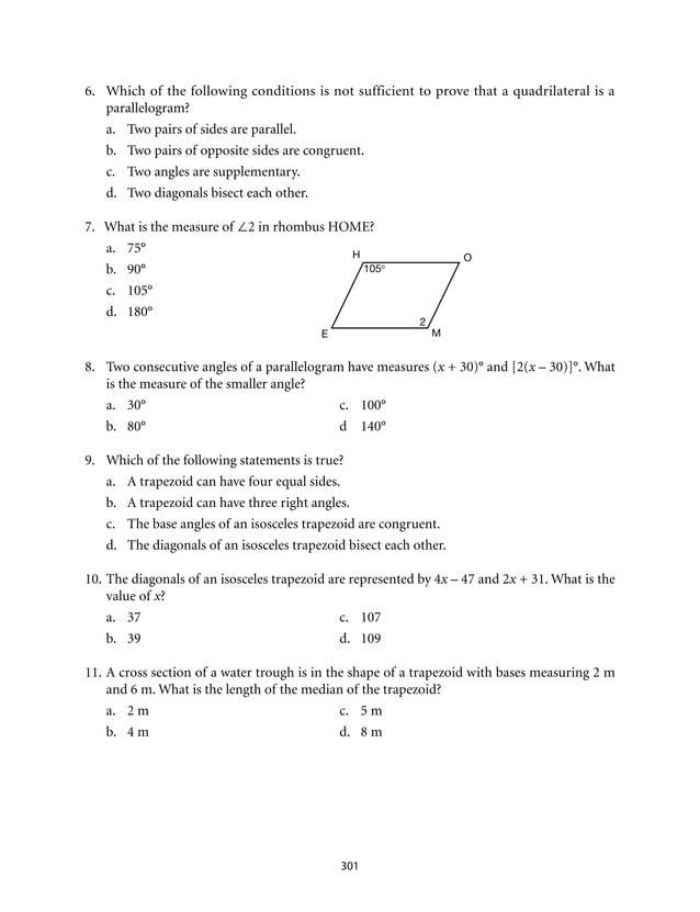 Grade 9 Mathematics Module 5 Quadrilaterals (LM) | PDF | Educational ...