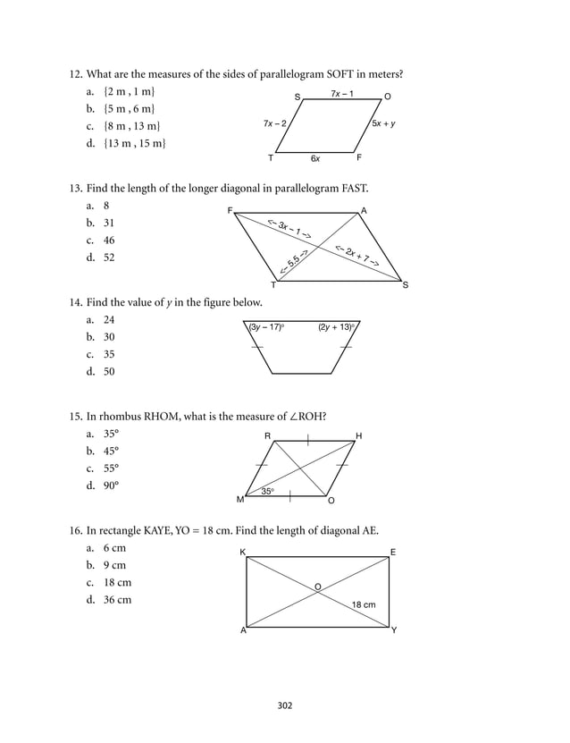 Grade 9 Mathematics Module 5 Quadrilaterals (LM) | PDF | Educational ...