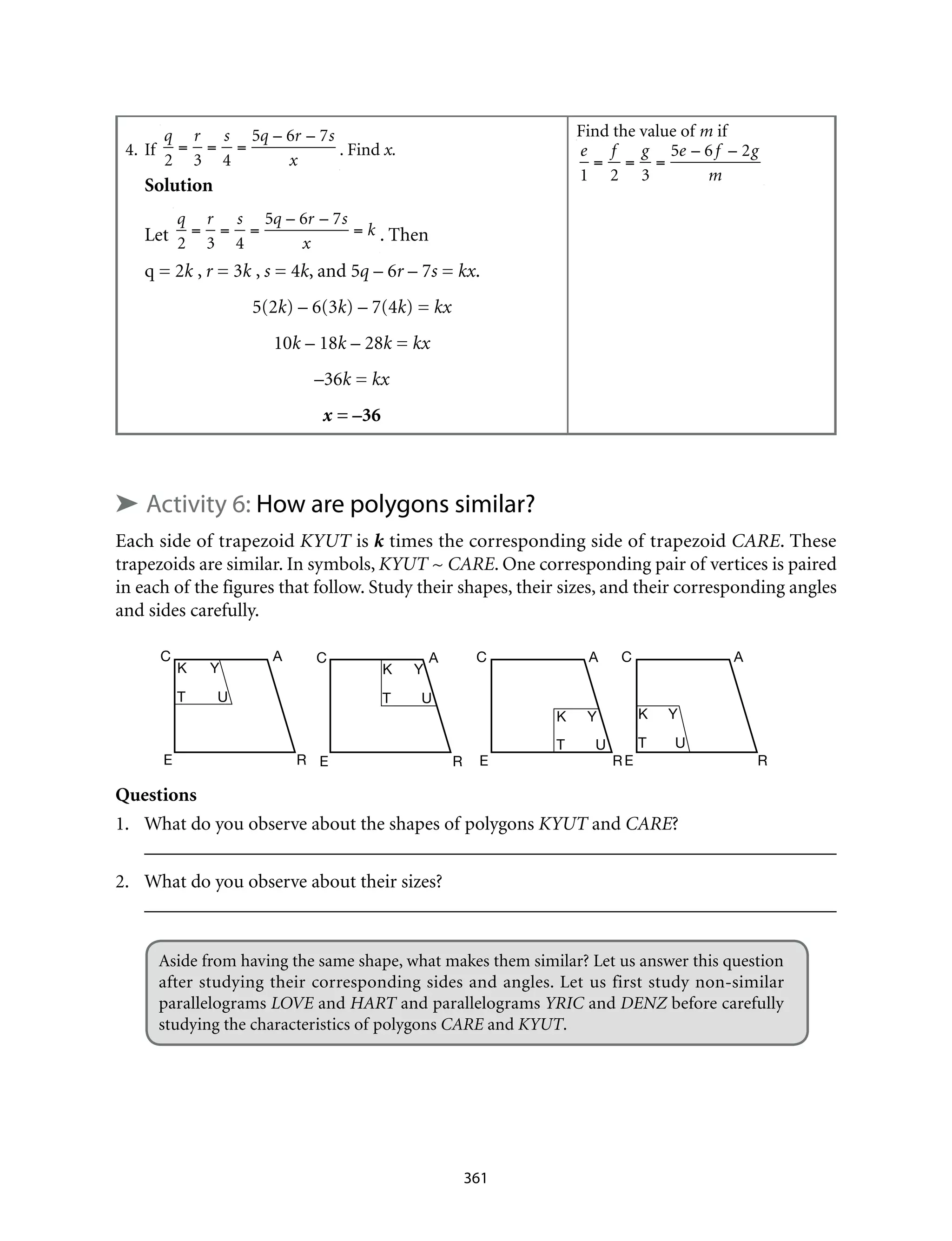 Grade 9 Mathematics Module 6 Similarity | PDF | Educational Assessment ...