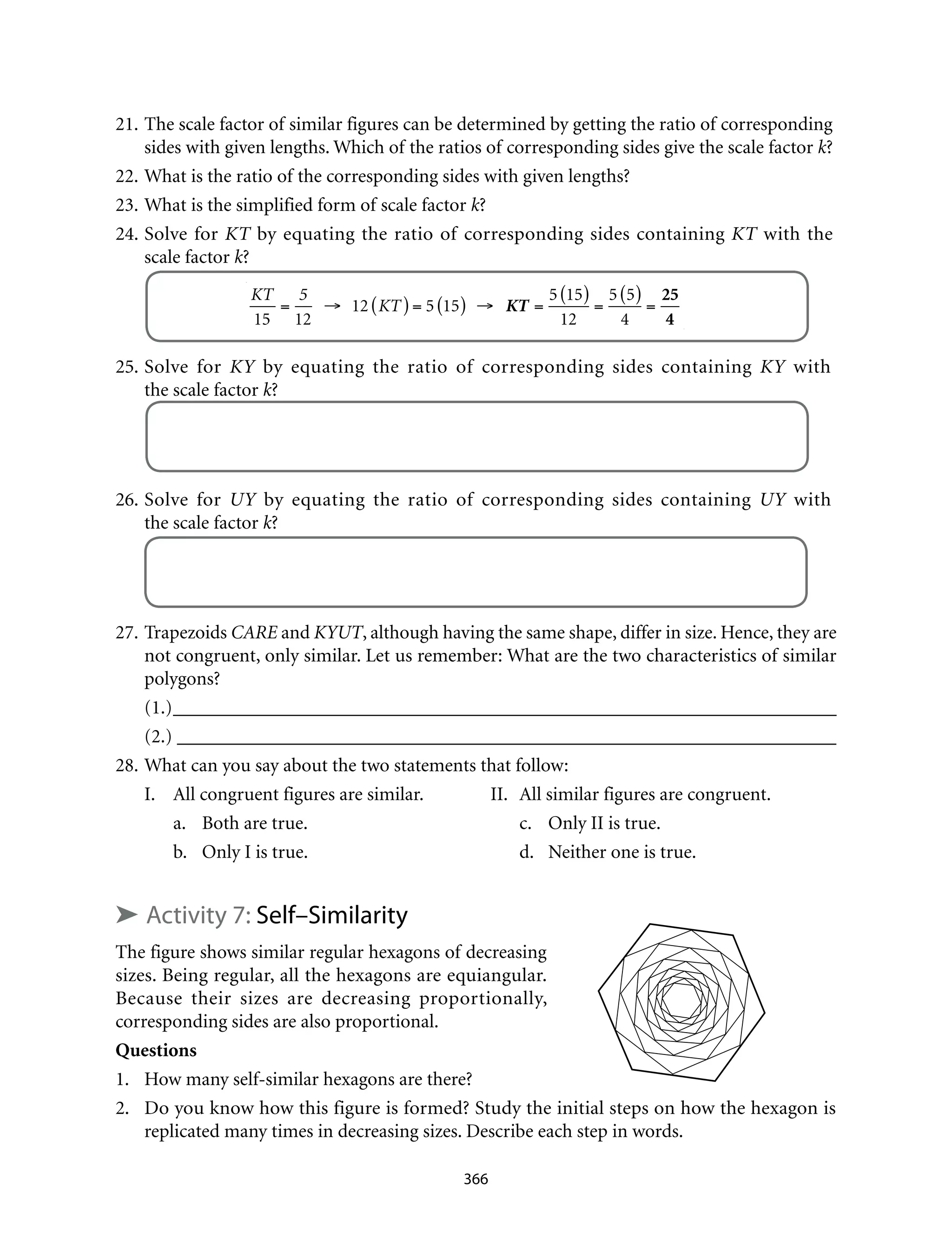 Grade 9 Mathematics Module 6 Similarity | PDF | Educational Assessment ...