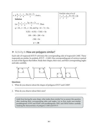 Grade 9 Mathematics Module 6 Similarity | PDF
