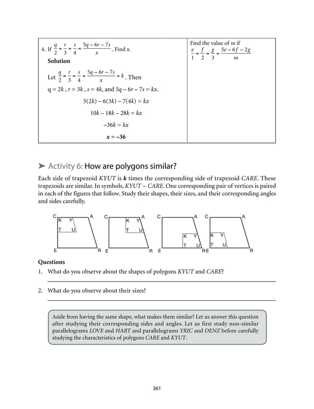 Grade 9 Mathematics Module 6 Similarity | PDF | Educational Assessment ...
