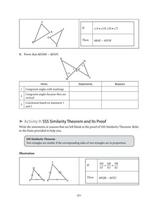 Grade 9 Mathematics Module 6 Similarity | PDF