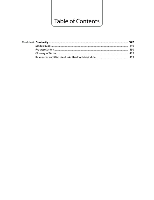 Grade 9 Mathematics Module 6 Similarity | PDF | Educational Assessment ...