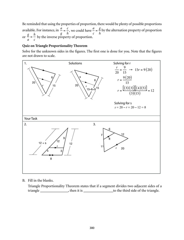 Grade 9 Mathematics Module 6 Similarity | PDF | Educational Assessment ...