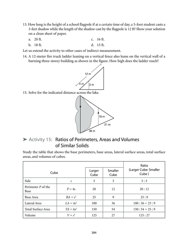 Grade 9 Mathematics Module 6 Similarity | PDF | Educational Assessment ...