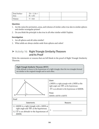 Grade 9 Mathematics Module 6 Similarity | PDF