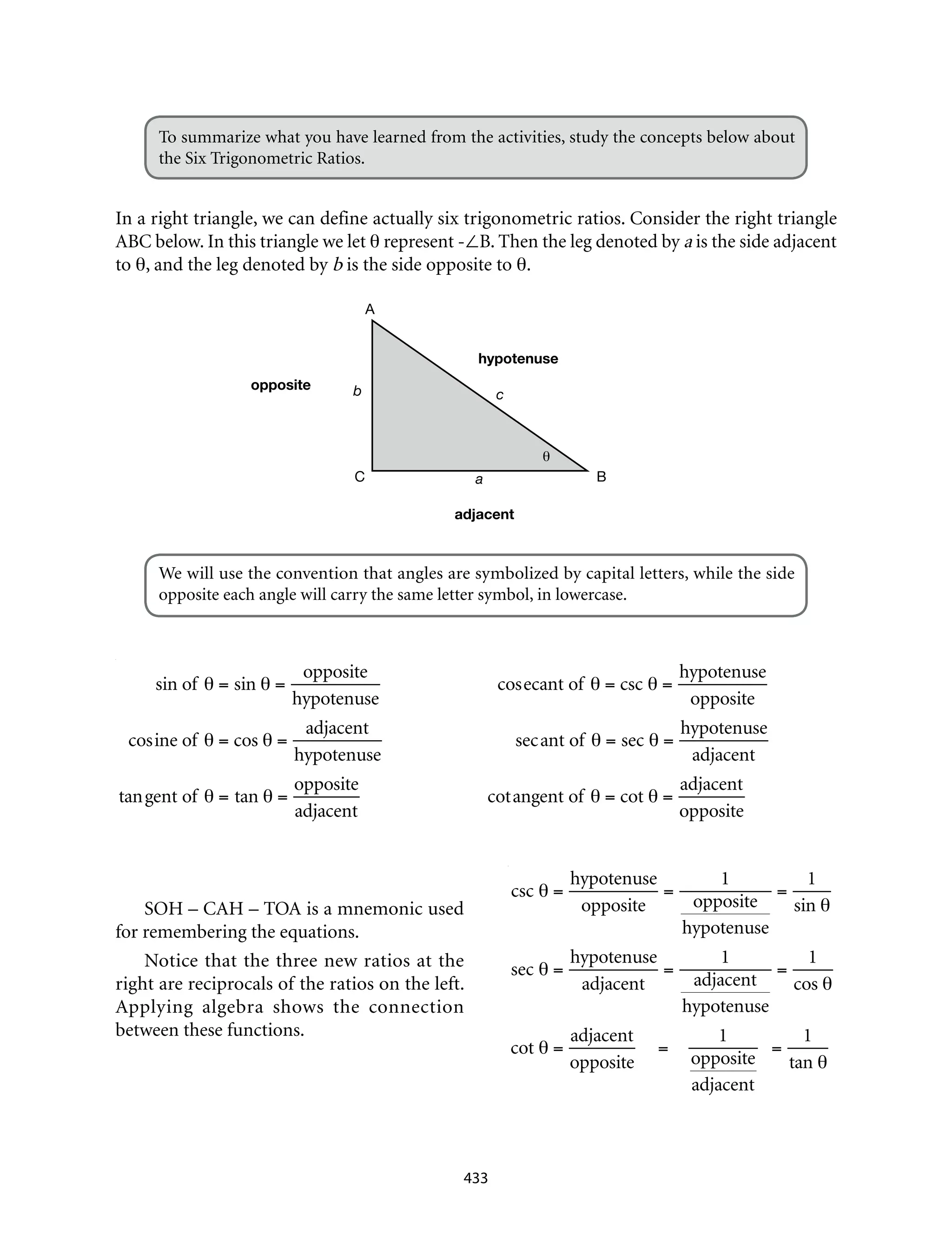Grade 9 Mathematics Module 7 Triangle Trigonometry | PDF