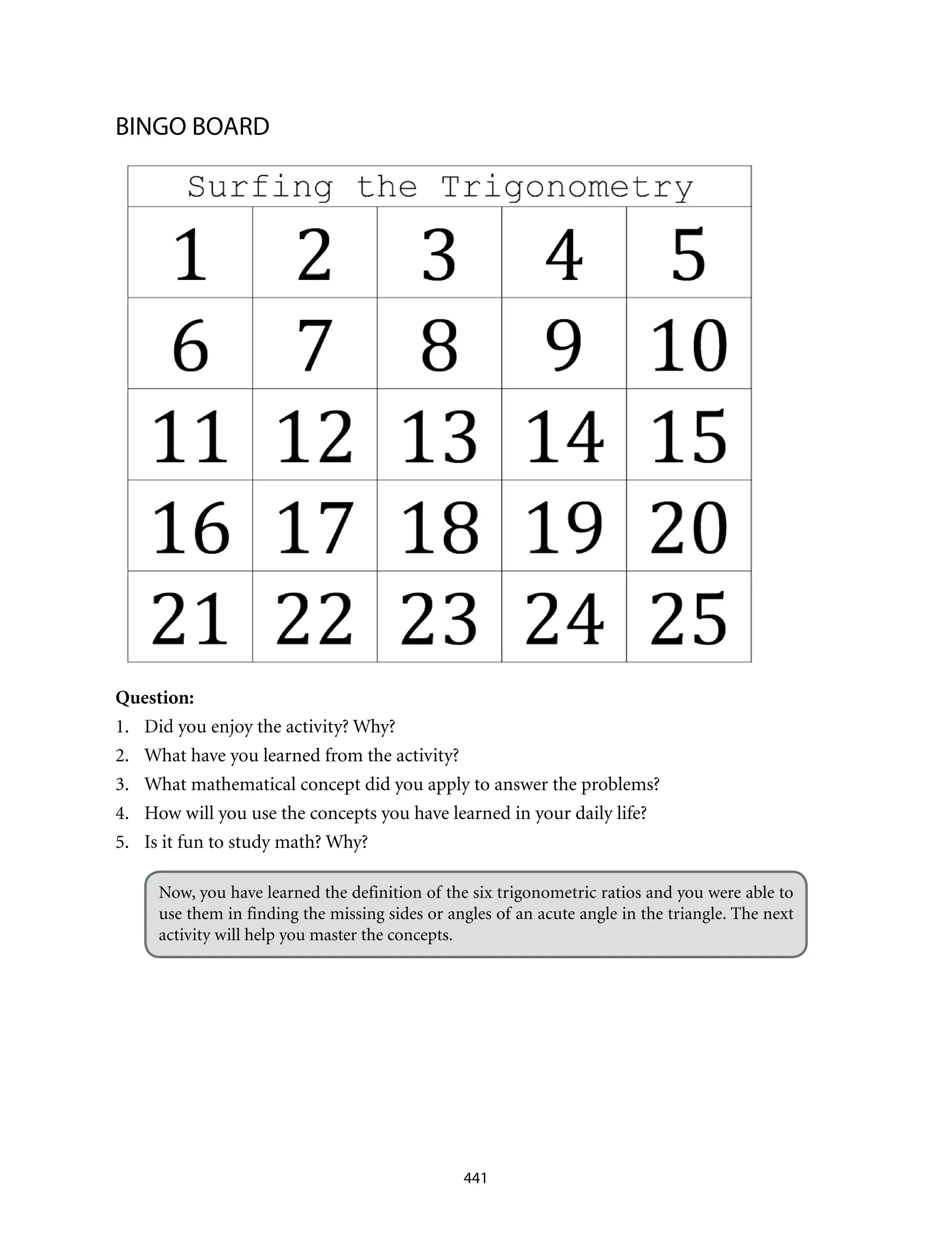 Grade 9 Mathematics Module 7 Triangle Trigonometry | PDF