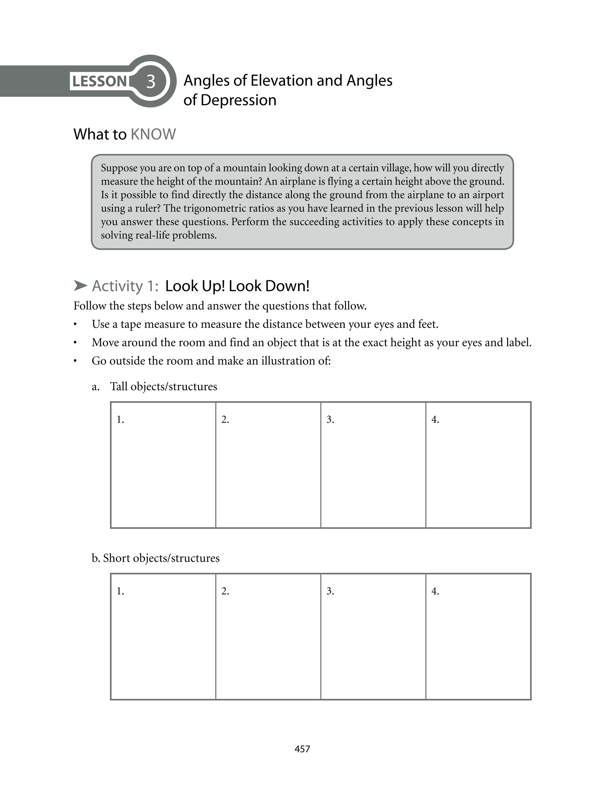 Grade 9 Mathematics Module 7 Triangle Trigonometry | PDF