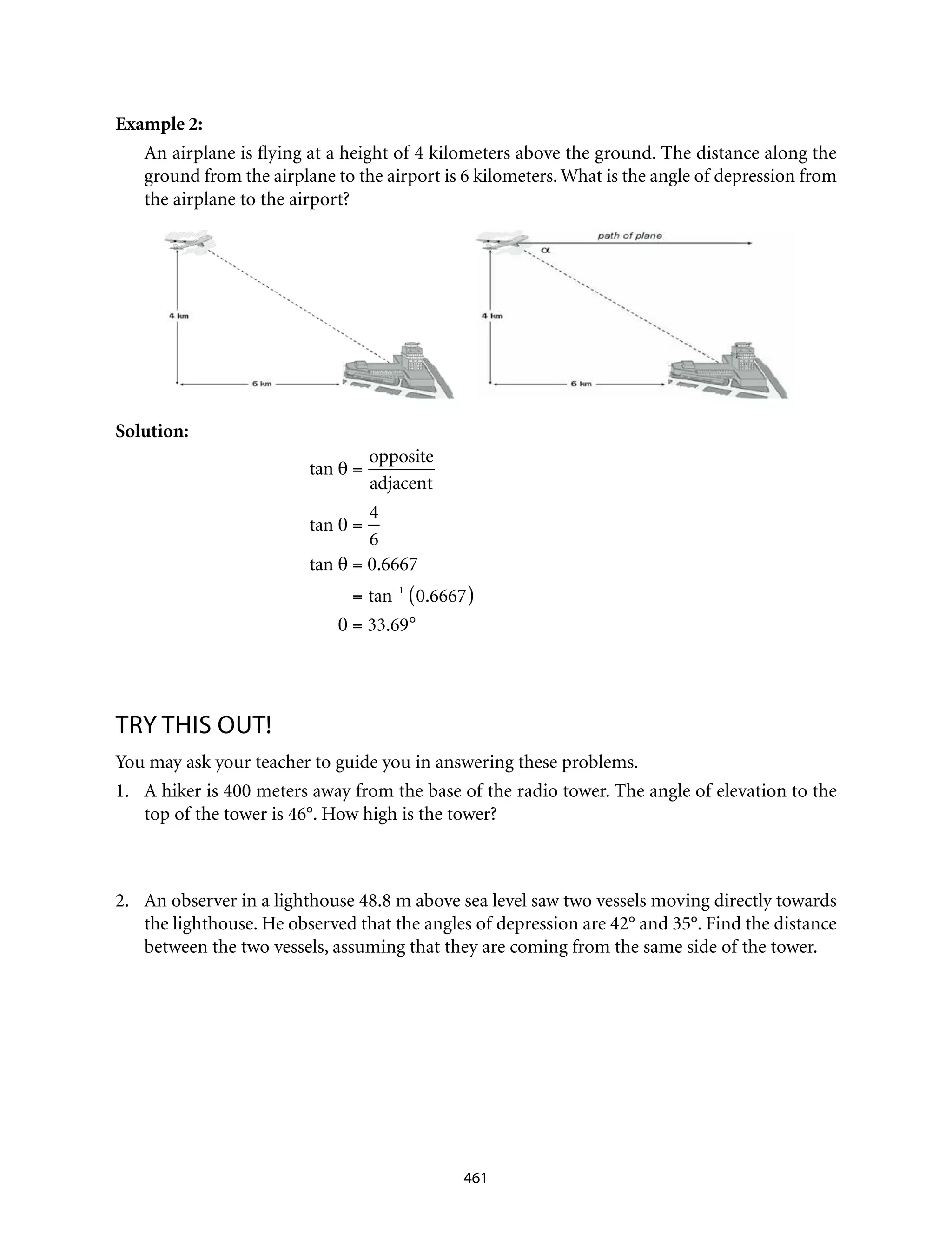 Grade 9 Mathematics Module 7 Triangle Trigonometry | PDF