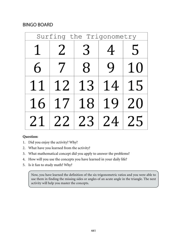 Grade 9 Mathematics Module 7 Triangle Trigonometry | PDF