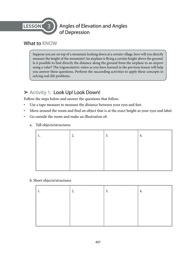 Grade 9 Mathematics Module 7 Triangle Trigonometry | PDF