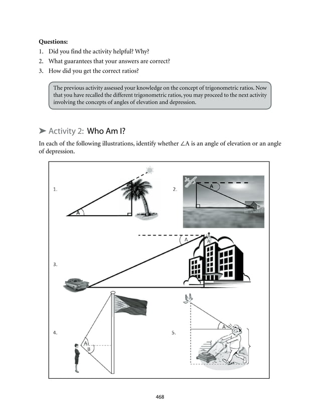 Grade 9 Mathematics Module 7 Triangle Trigonometry | PDF