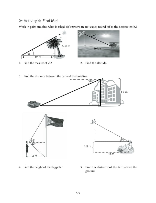 Grade 9 Mathematics Module 7 Triangle Trigonometry | PDF