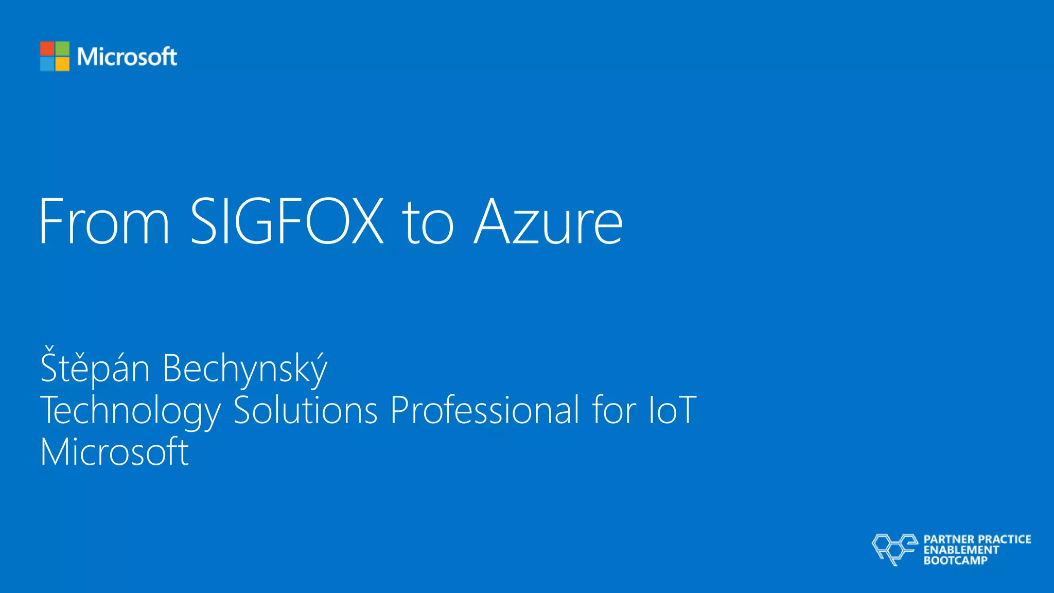 IoT Platform Meetup - Microsoft | PPTX