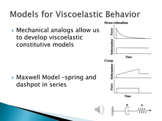 9 Models for viscoelastic behavior | PPTX