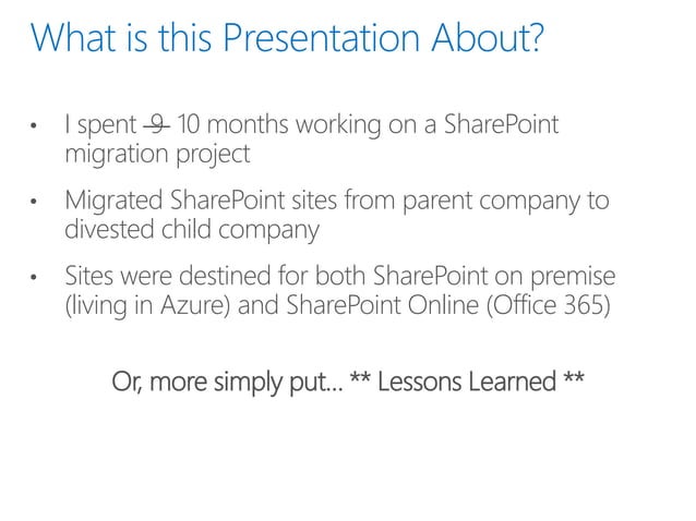 9 Months of Fun with SharePoint in Azure and Office 365 | PPT